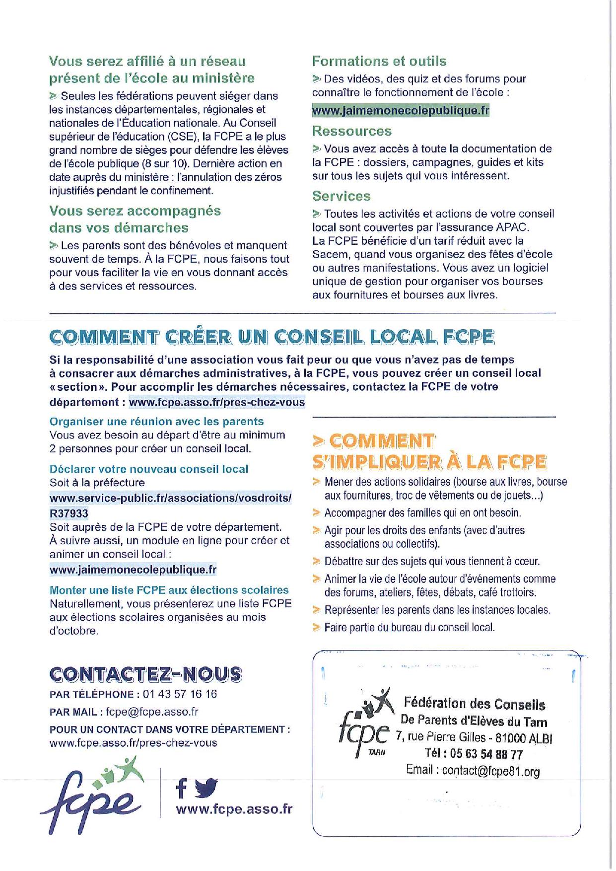 Pourquoi et comment créer un conseil local | FCPE